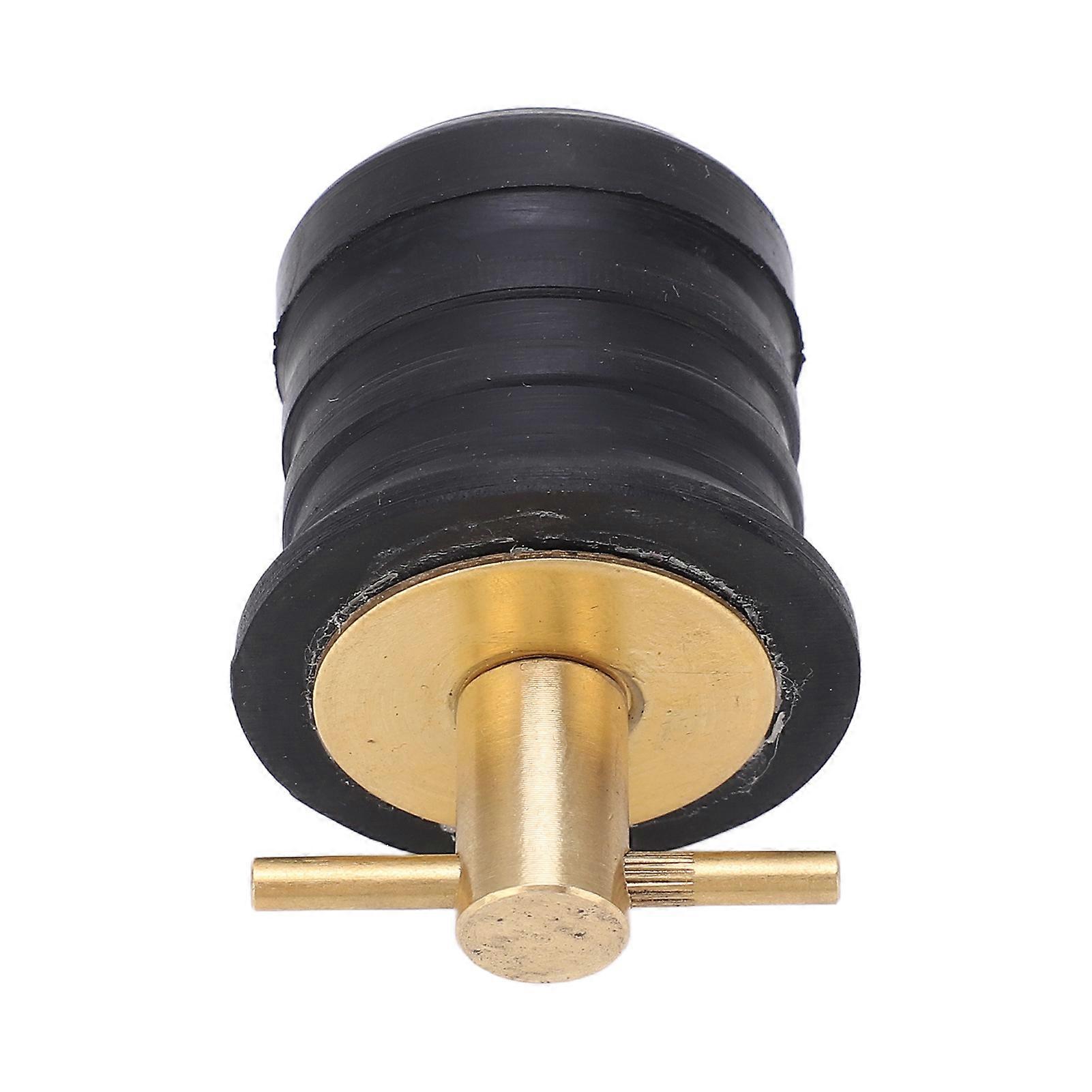 Brass T Handle Drain Plug with Rubber Seal Rust Resistance Marine Boat ...