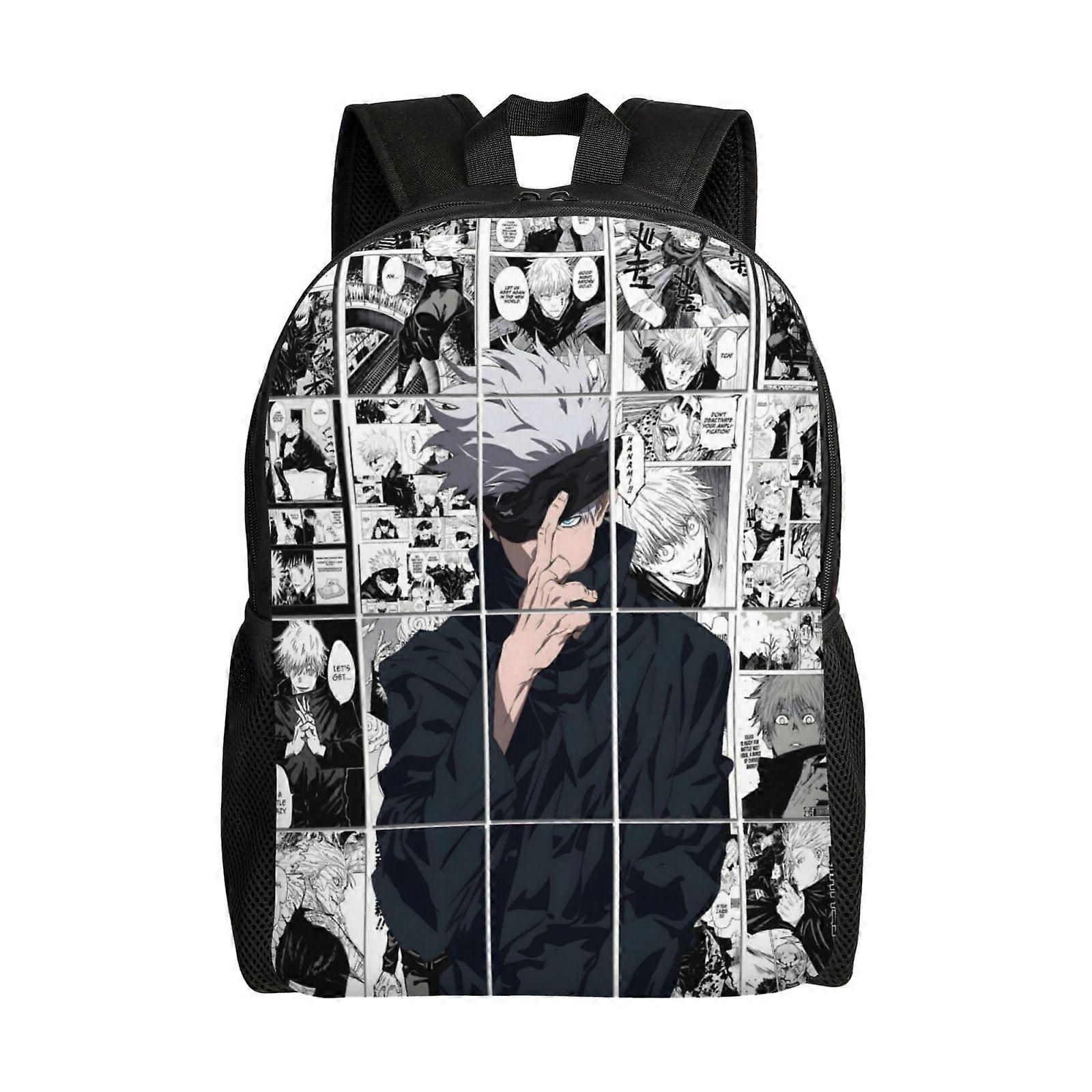 Gojo Satoru Anime Backpack Cartoon Travel Bags 3D Printed Casual ...