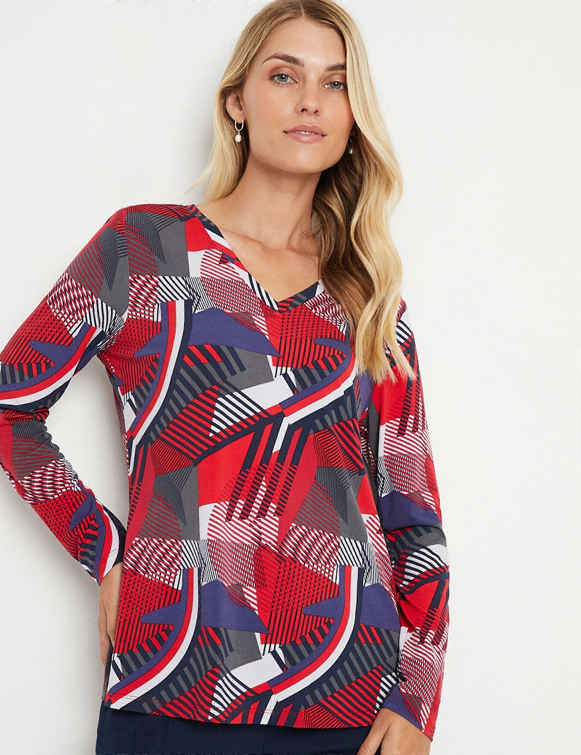 Noni B - Womens Summer Tops - Pink Basic - Elastane - Office Wear - Work Clothes - Jester Red ...