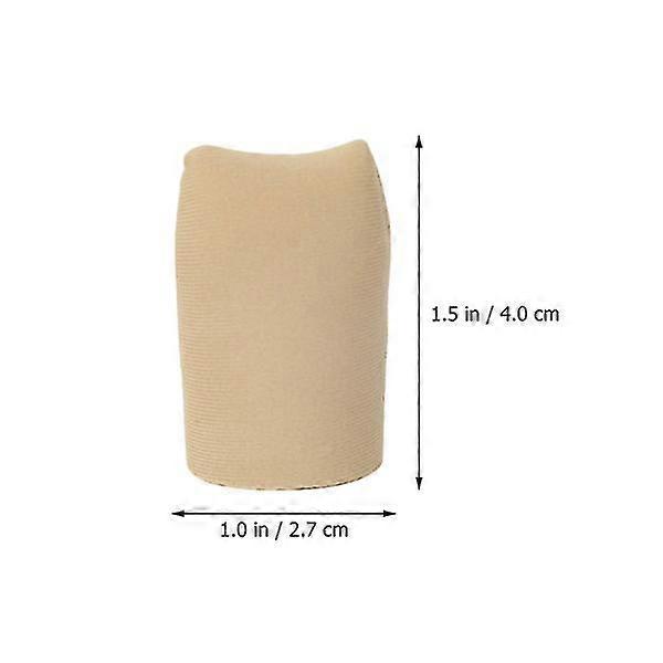 2 Pairs Toe Sleeves Fabric Surface Closed Toe Caps Protectors With ...