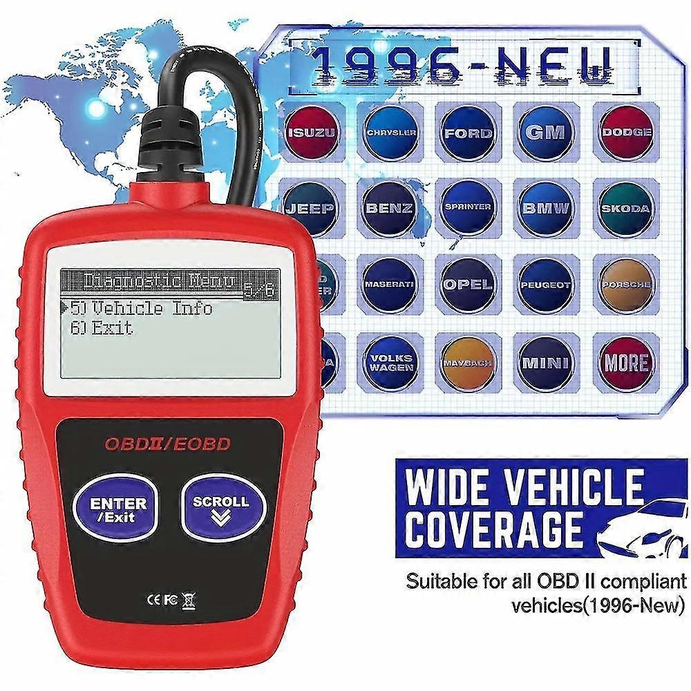 Classic Enhanced Universal OBD2 Scanner Car Engine Fault Code Reader ...