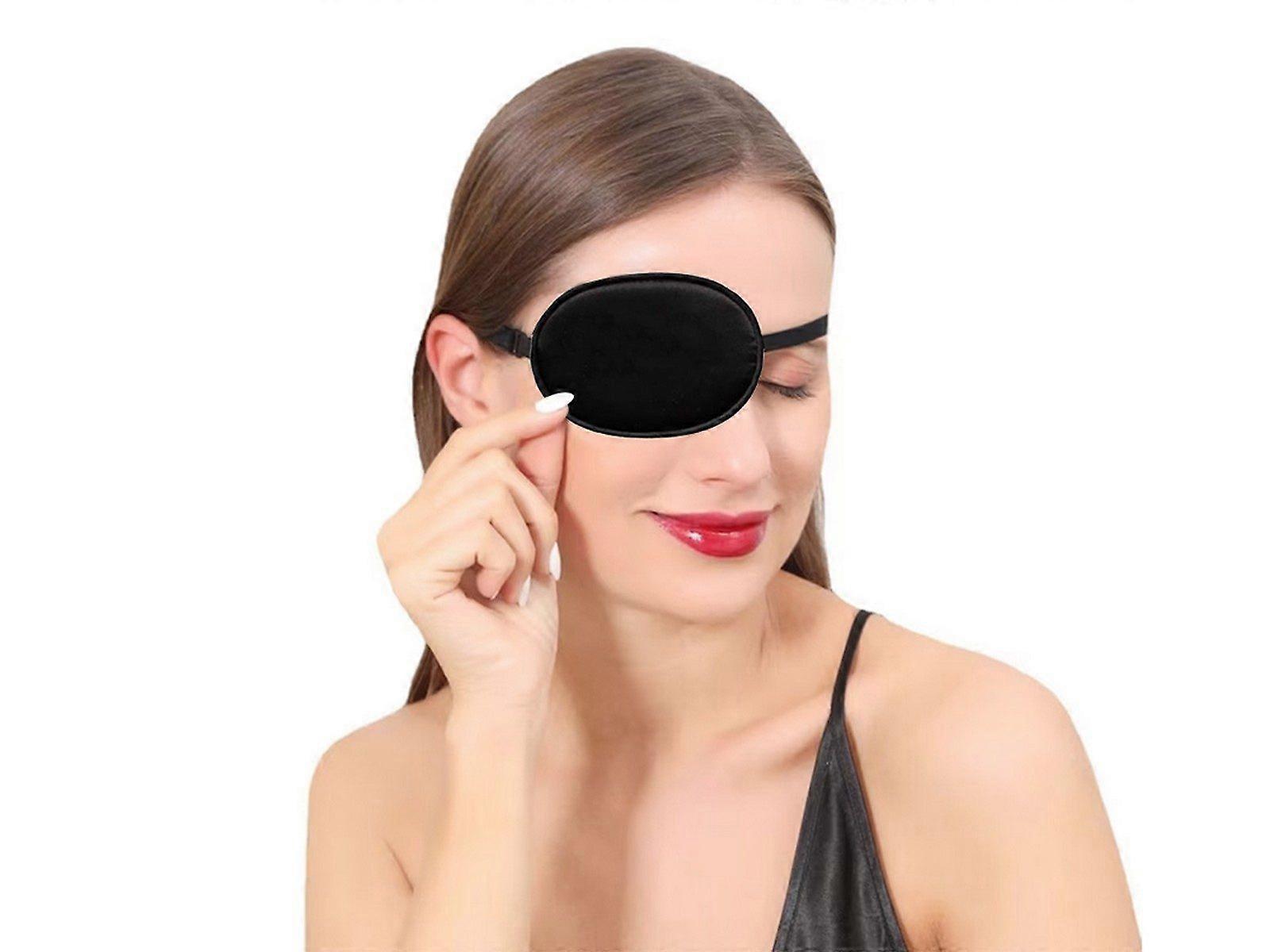1Pc 100% Mulberry Silk Eye Patch for Adults - Black | Fruugo UK
