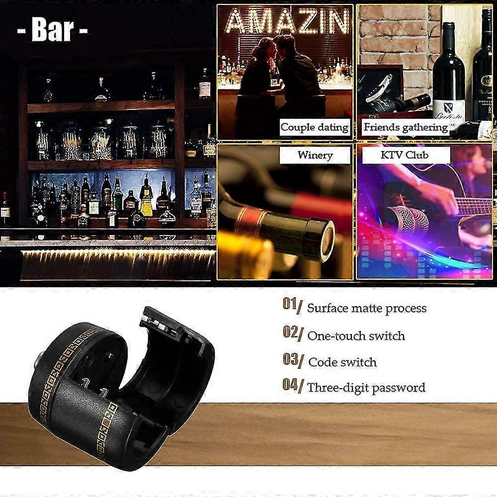 Wine Bottle Cap Combination Lock Bottle Cap Lock Wine Bottle Seal Lock ...