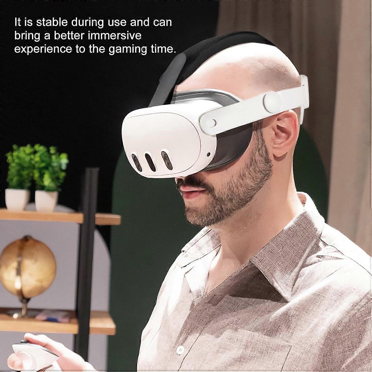 CoBak Head Strap for Meta Quest 3 - Adjustable Hinge, Soft PU Sponge ...