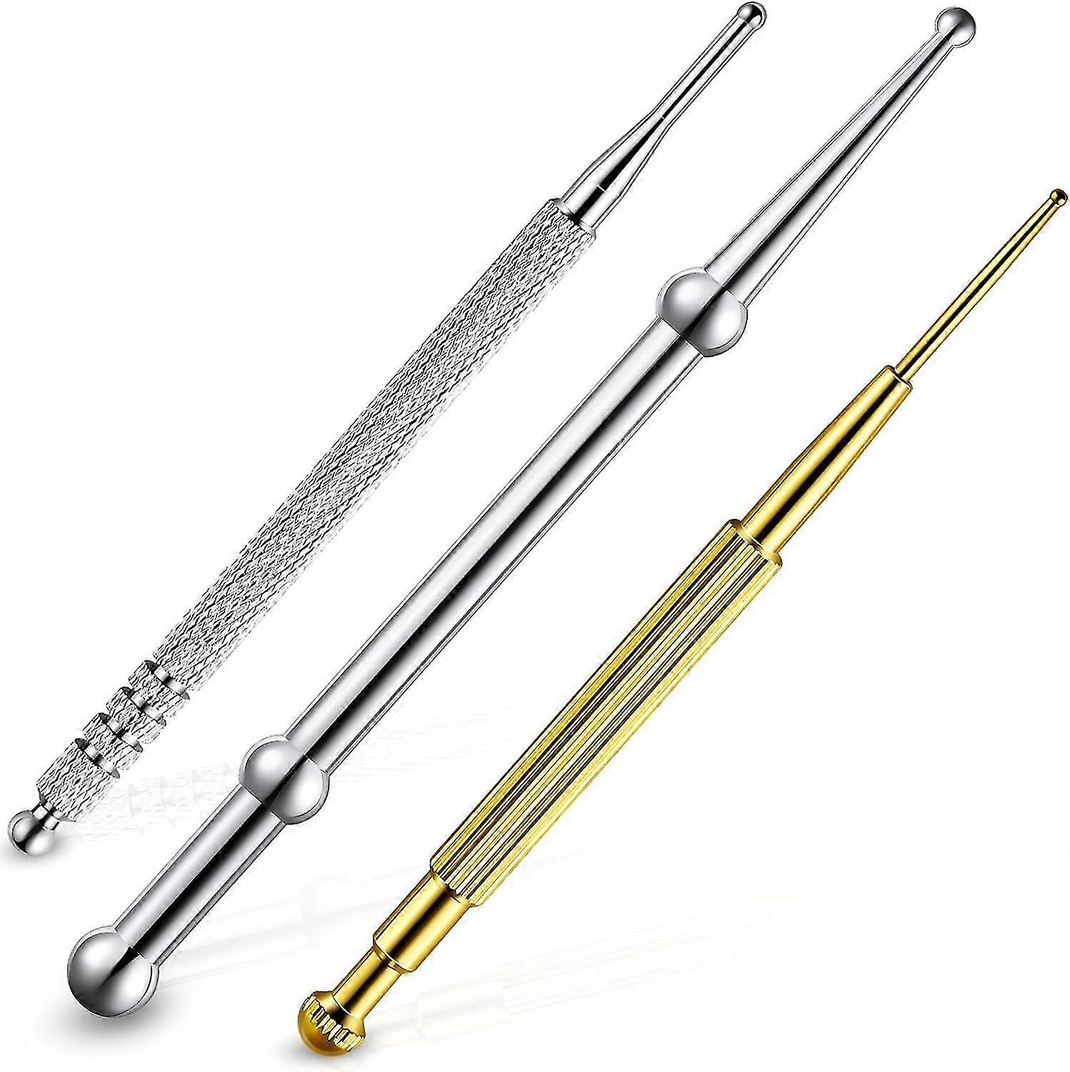 3pcs Facial Reflexology Massage Tool, Stainless Steel Manual ...