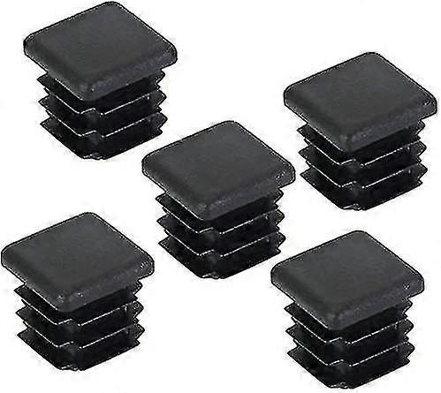 20 Pcs Chair Leg Cap, Square Pipe Cap, Plastic Square Post Cap For ...