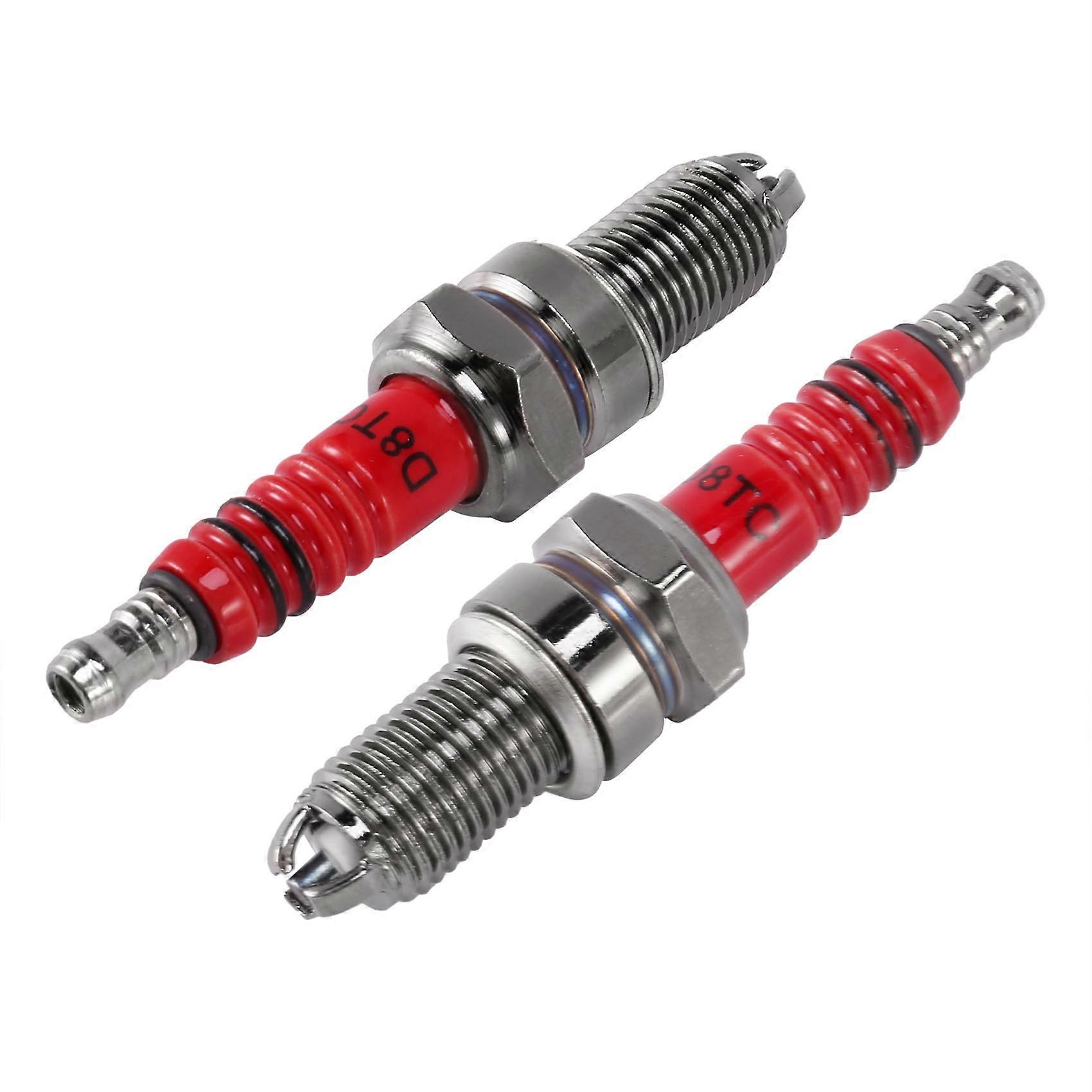 3pcs D8TC 3 Electrode Spark Plug, Racing Spark Plug with 3 Electrode ...