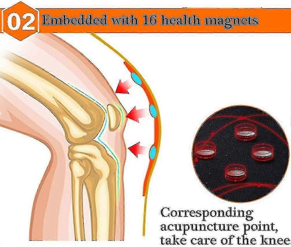 Tourmaline Self-heating Magnetotherapy Knee Pads Knee Pain Protector ...