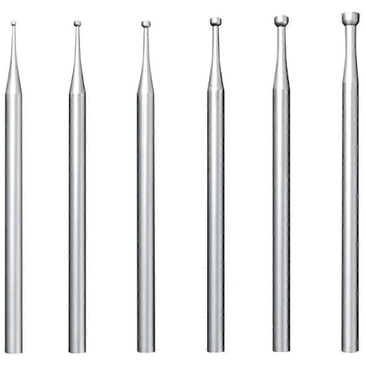 6 Pcs Round Cup Burr - 3/32Inch Shank Jewelry Making Burs Wire Rounder ...
