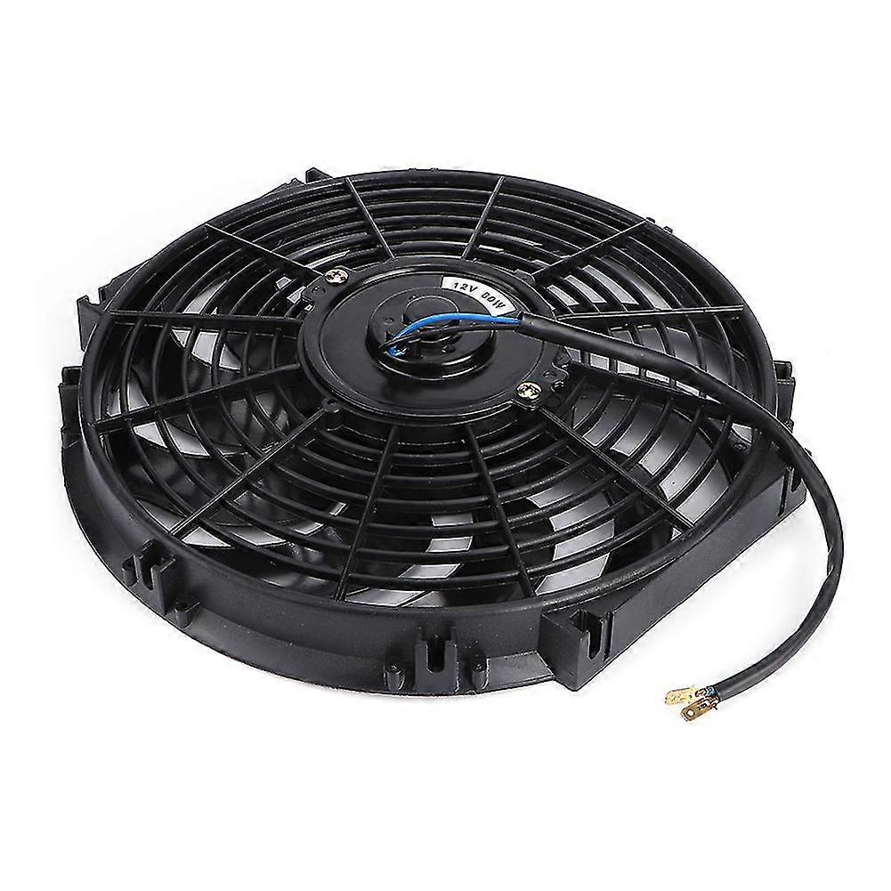 12in Universal Slim Radiator Cooling Fan Thermo 12V with Mounting Kit ...