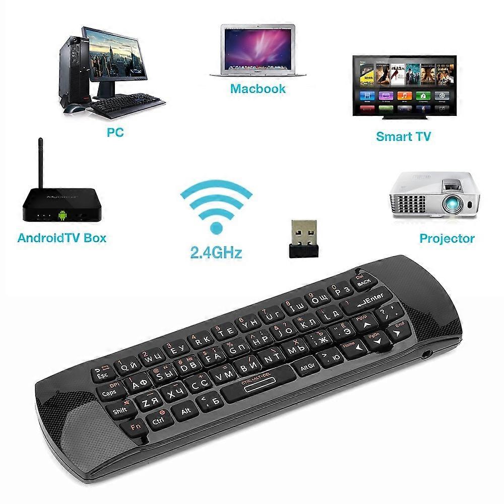 Rii i25A 2.4G Mini Wireless Keyboard Air Remote Mouse Fly Remote ...