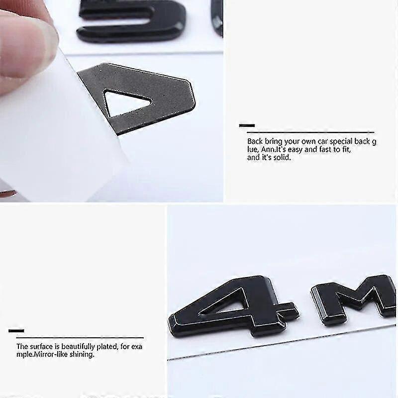 3d Abs 4 Matic Logo 4matic Emblem Letters Car Trunk Badge For Mercedes ...