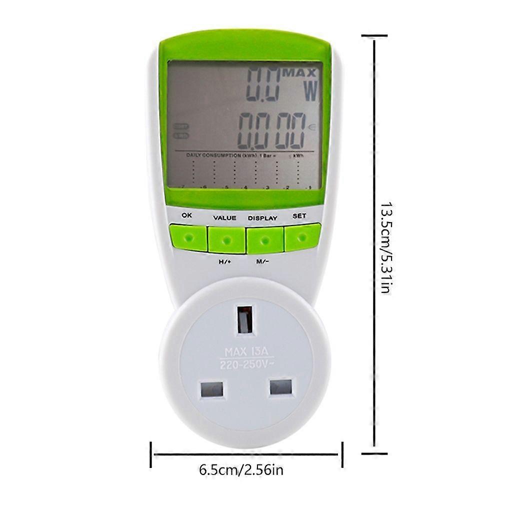 Digital Wattmeter Power Meter Electric Consumption Meter Voltage Socket ...