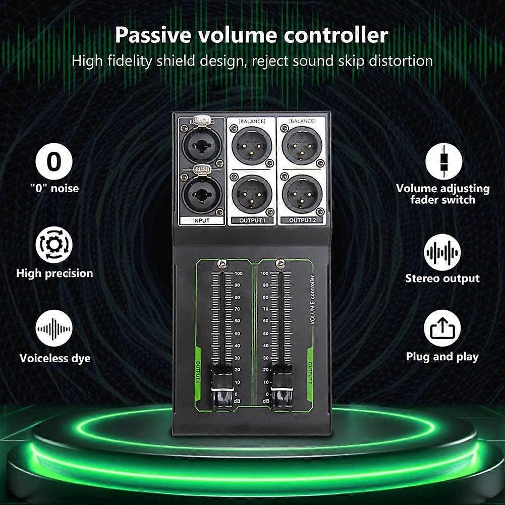 Passive Volume Controller Precise Volume Adjustment Plug Play Stereo ...