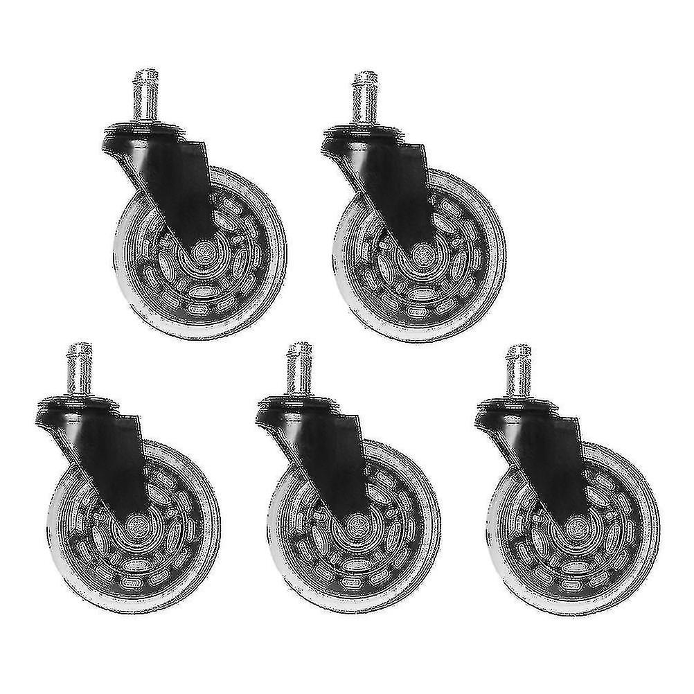 2pcs 3 Inch Transparent Castor Furniture Castor Office Chair Wheels ...