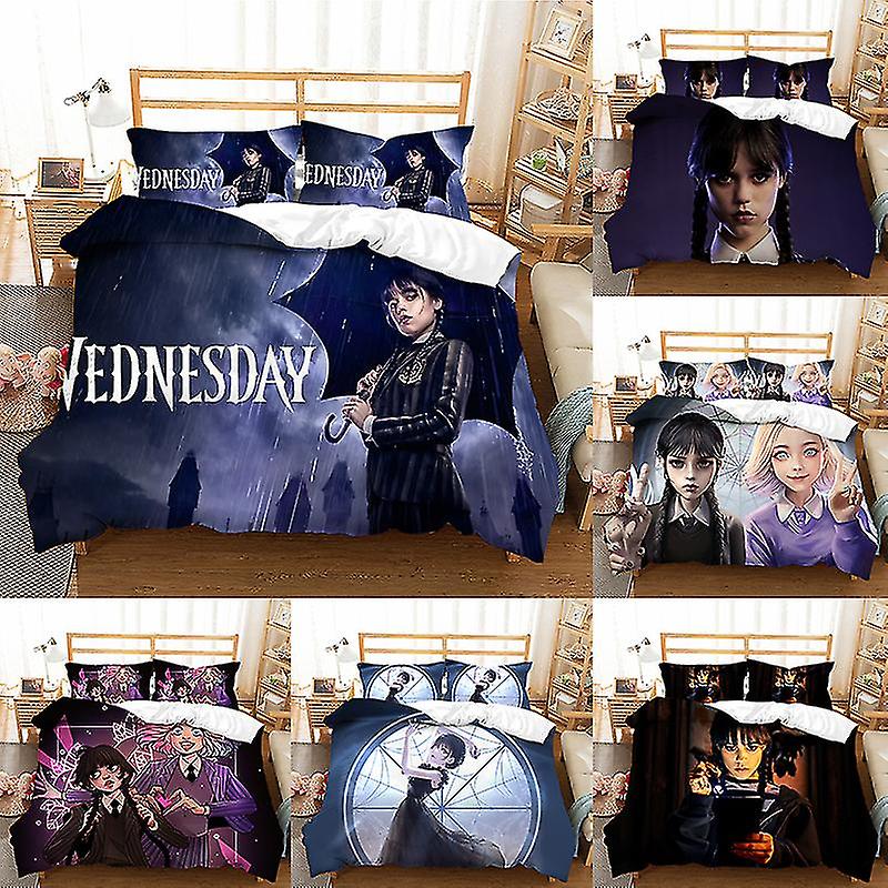 New Wednesday Addams Bedding Set Quilt Cover Pillowcase Things Hands ...