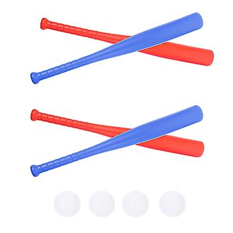 Plastic Baseball Bat Set Children's Baseball Toys Red And Blue Two Sets ...