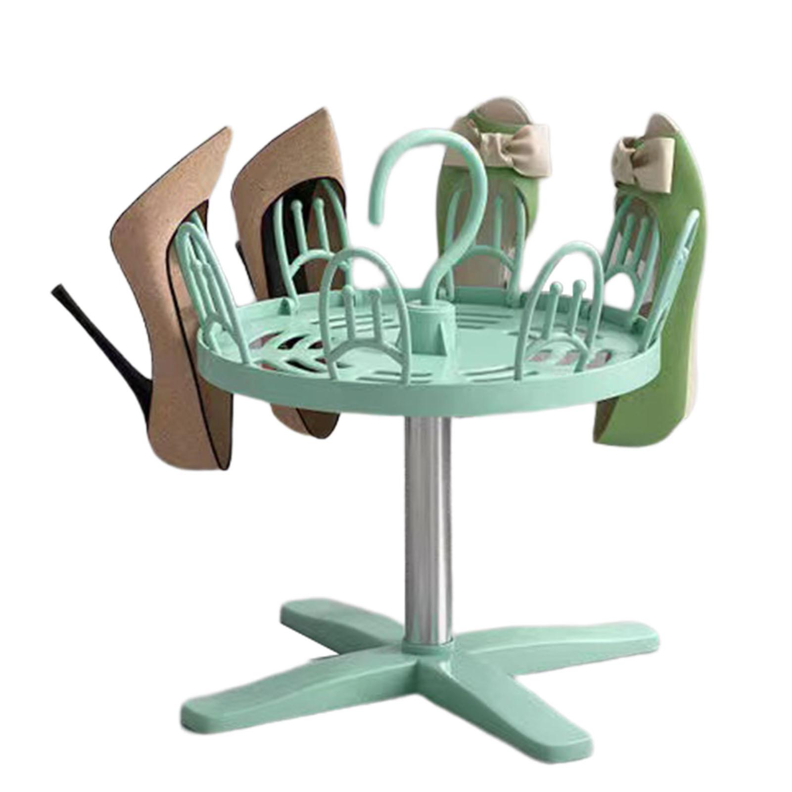 Revolving Shoe Rack Plastic Standing Circular Spinning Shoe Organizer ...