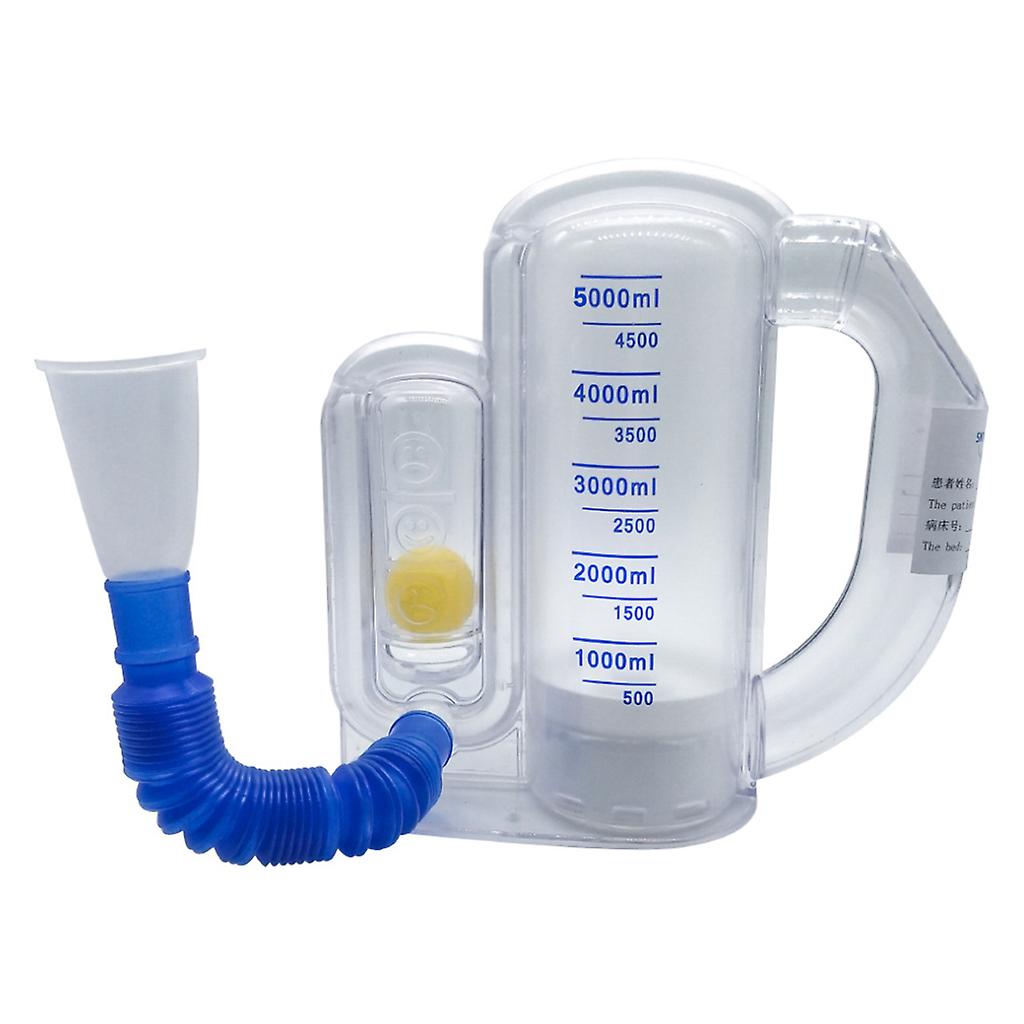 3000/5000 Volumetric Deep Breathing Lung Exerciser Incentive Spirometer ...