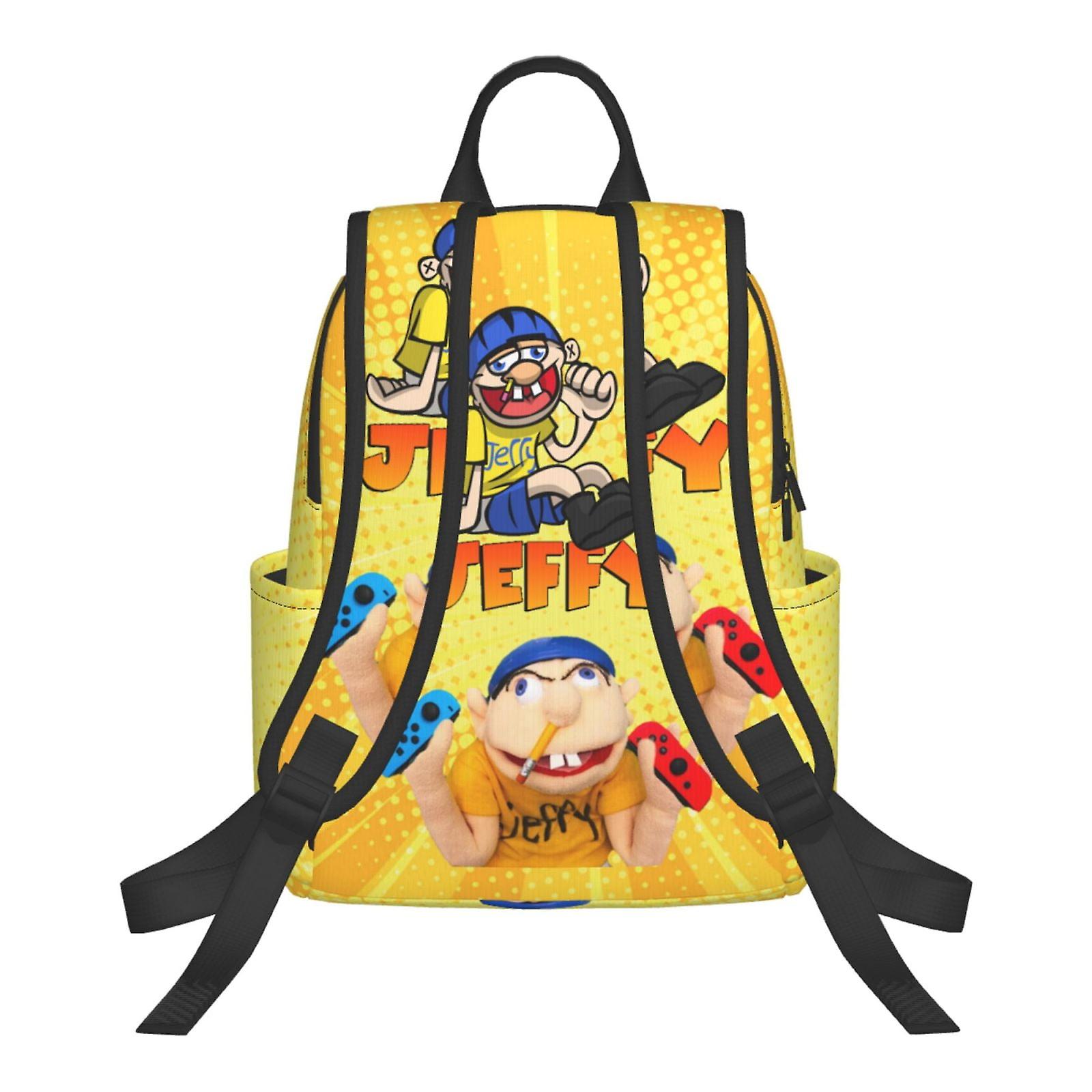 Game SML Jeffy Lightweight Backpack Student Bookbag School Bag Satchel ...