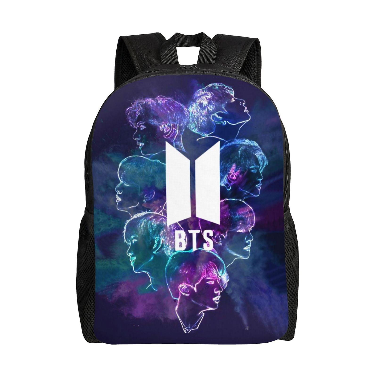 Kids K-Pop BTS Backpack 3D Print Cartoon Anime Backpacks Teenagers ...