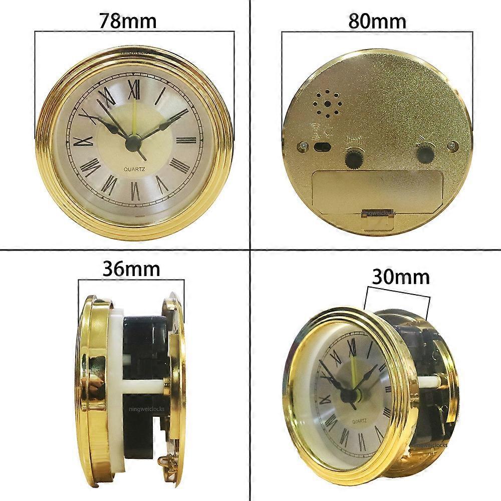 78mm Alarm Clock Head Quartz Alarm Clock Gallows Inlay Clock Bedside ...