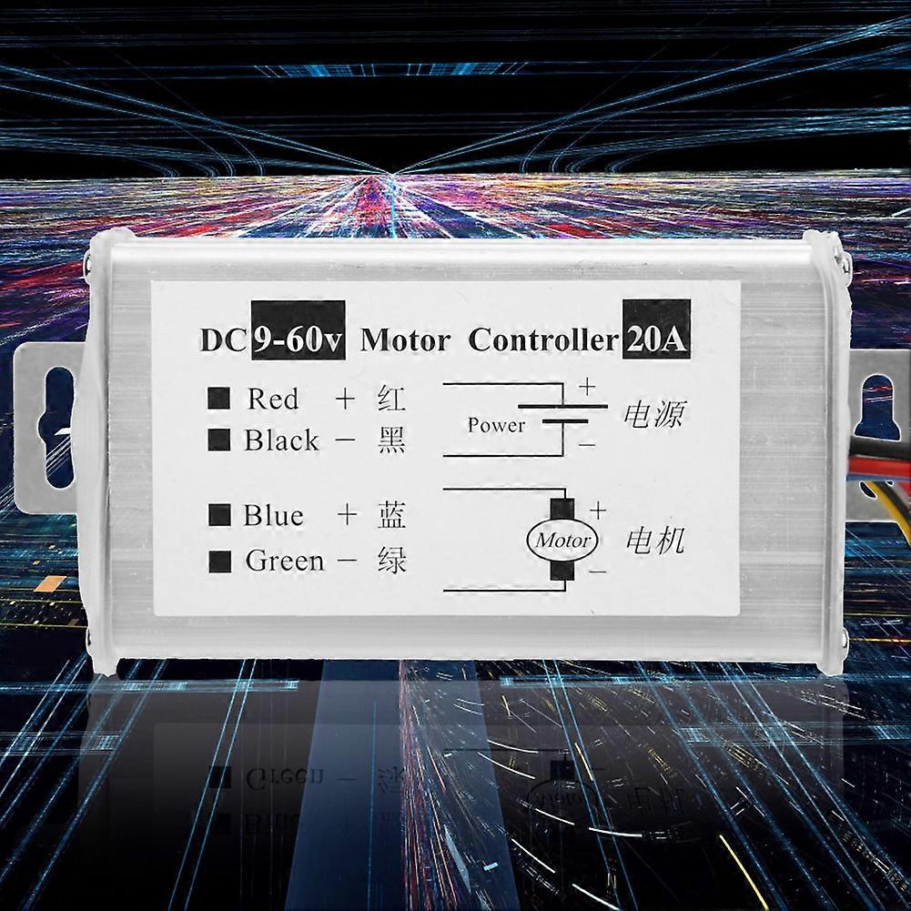PWM DC Motor Controller Stepless Motor Speed Regulation Module DC9~60V 20A Forward Reverse ...