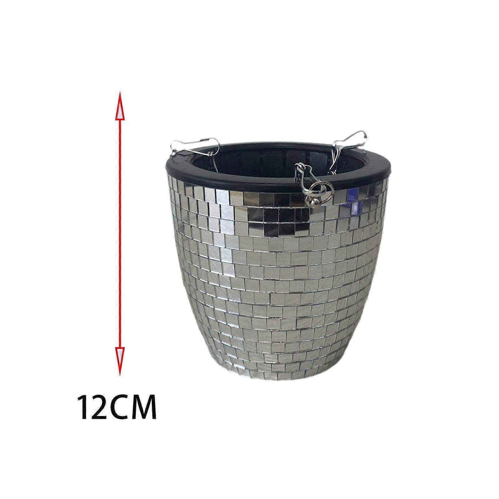 Mirror Disco Planter Mirror Plant Pot Gardening Pots Container Tabletop ...