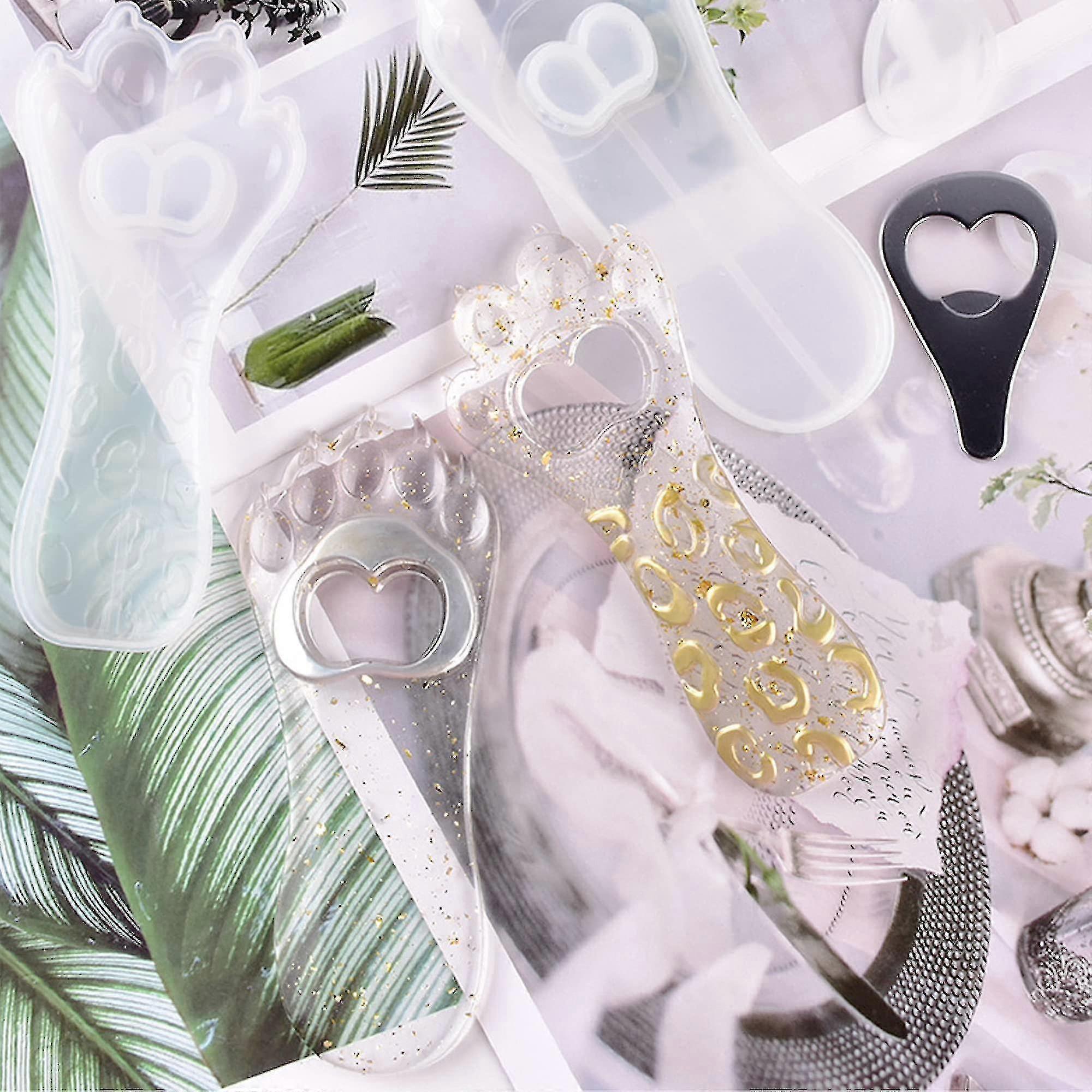 7 Pcs Corkscrew Resin Moulds Set Jewelry Epoxy Resin Silicone Moulds, 2 ...