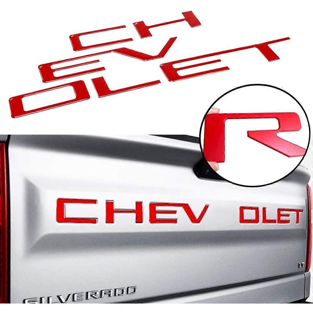 Car Tailgate Inserts Letters 3D Raised Rear Emblems Decal Stickers 3M ...