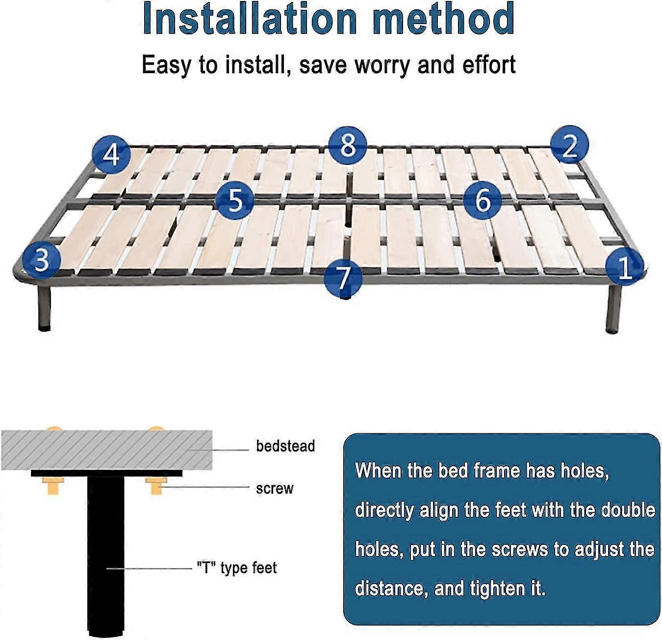 Adjustable Metal Furniture Support Legs - 4pcs, Retractable Heavy Duty ...