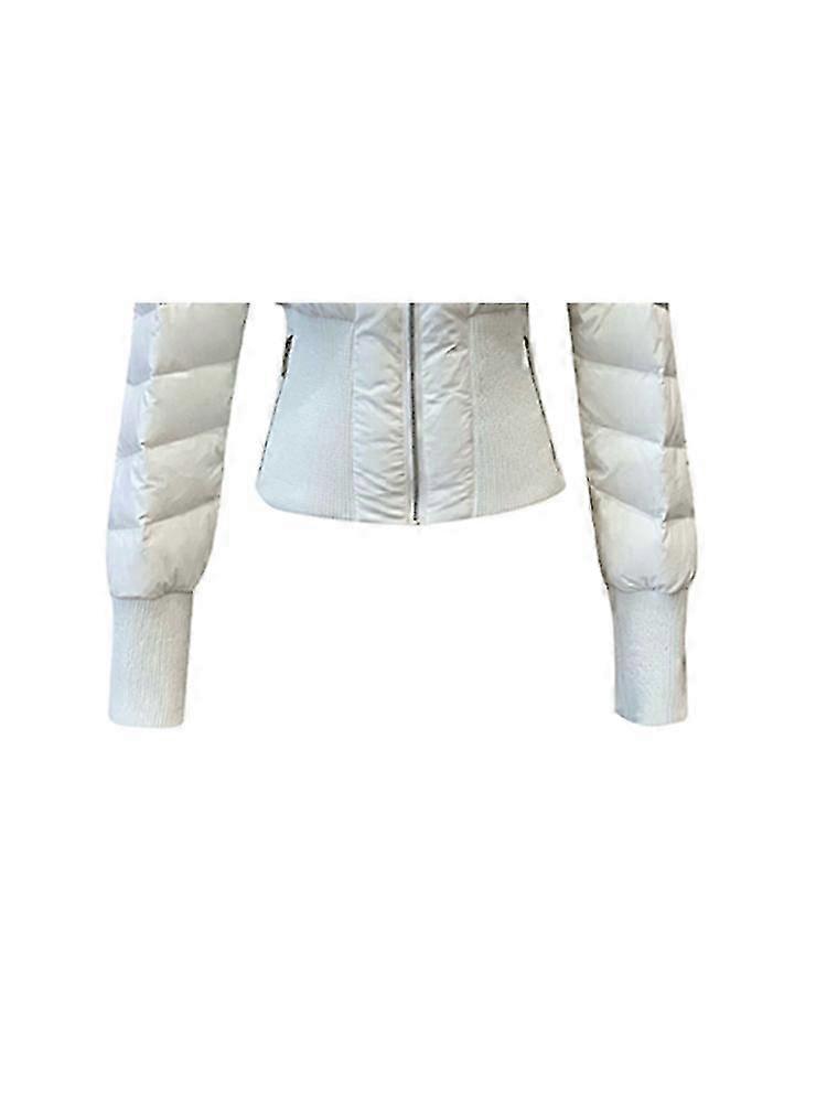 2024 Women's White Parka Jacket Overcoat Fashion Warm Long Sleeve Coat ...