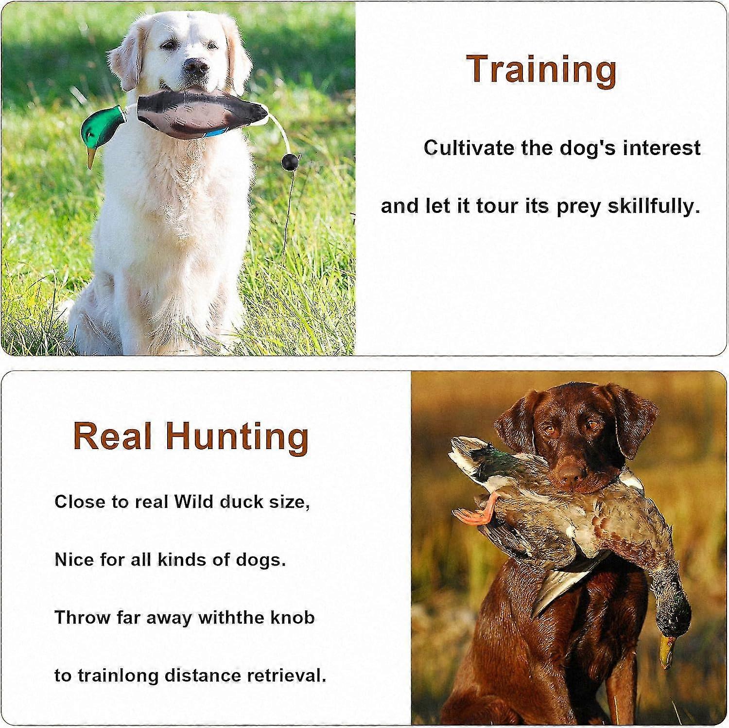 Duck Dummy Bumper Mimics Dead Duck Bumper Toy for Training Puppies or ...