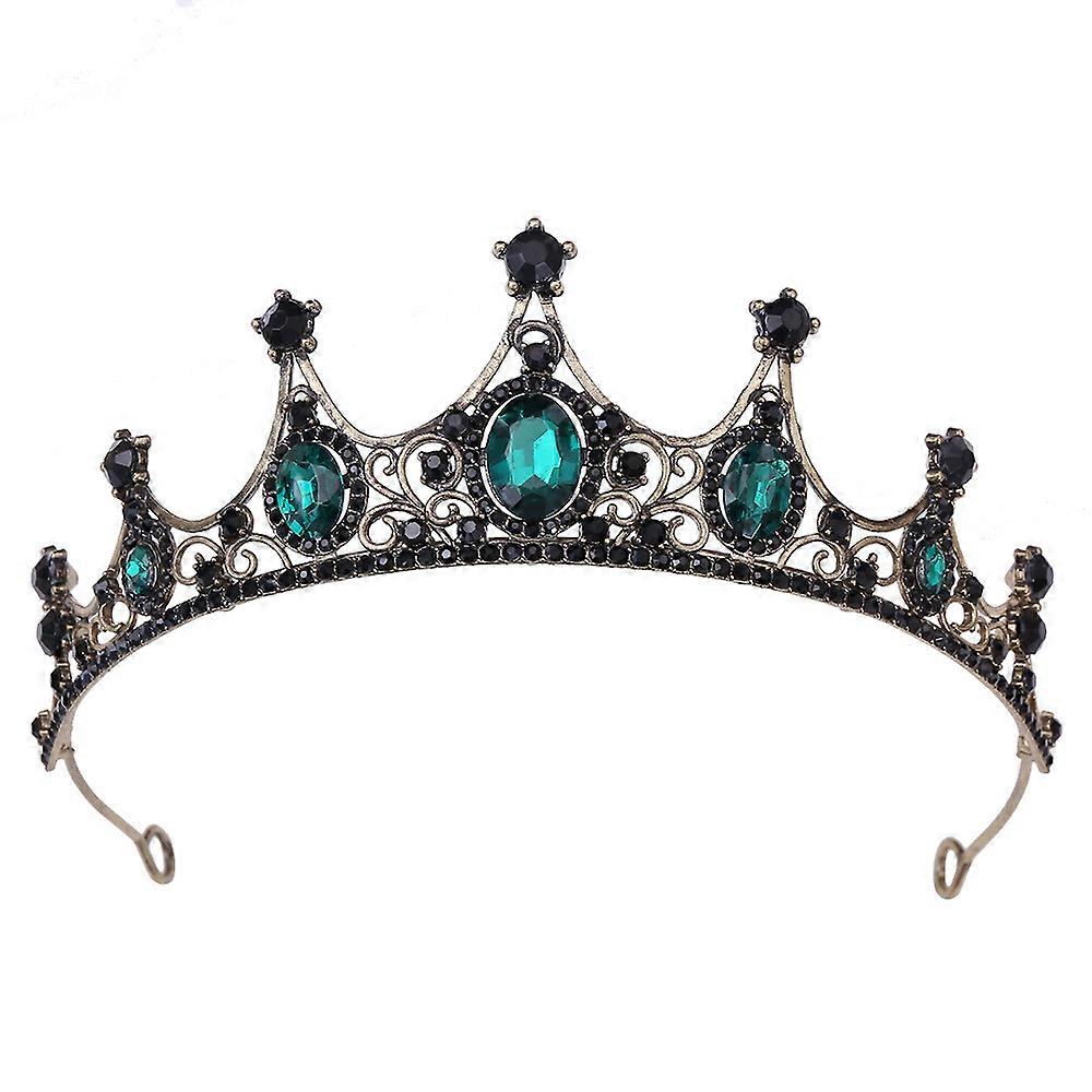 Green Crown Tiara for Women, Vintage Princess Crown Queen Tiara with ...