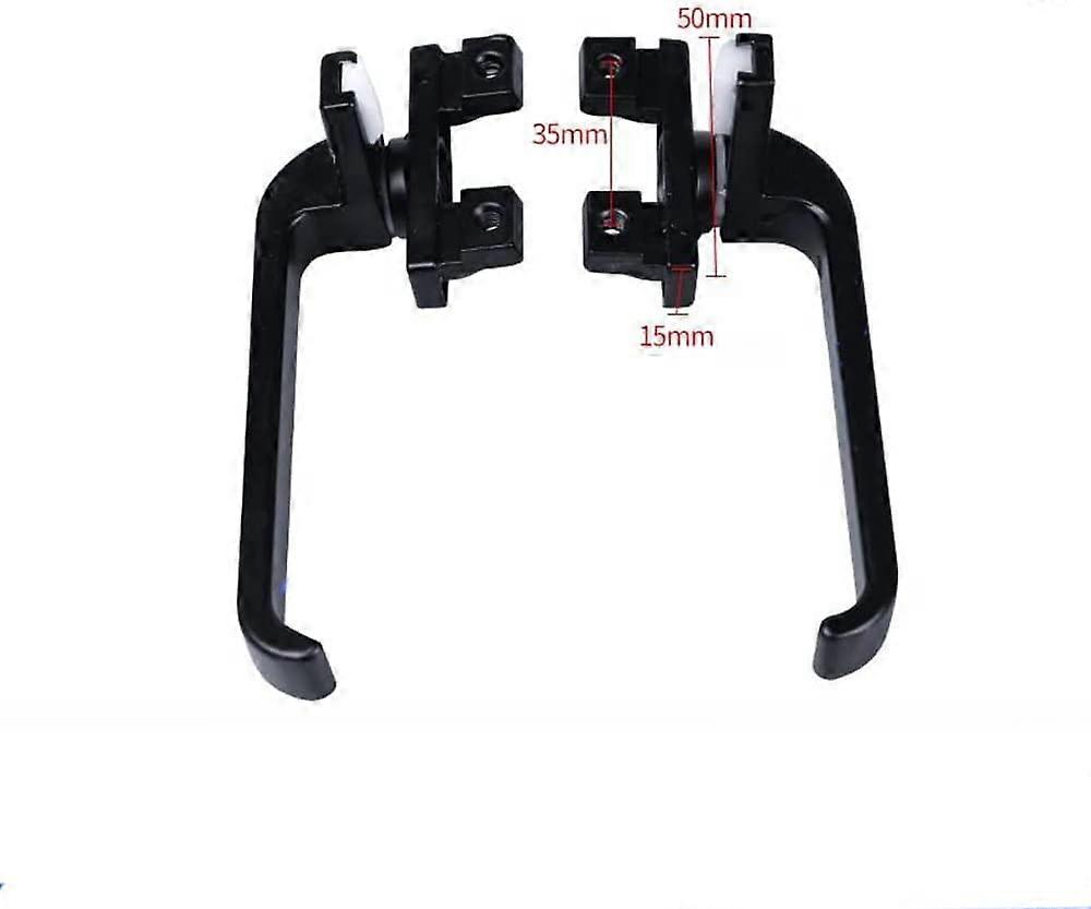 Black Aluminum Alloy Window Handle Left & Right Handle Swing Doors ...