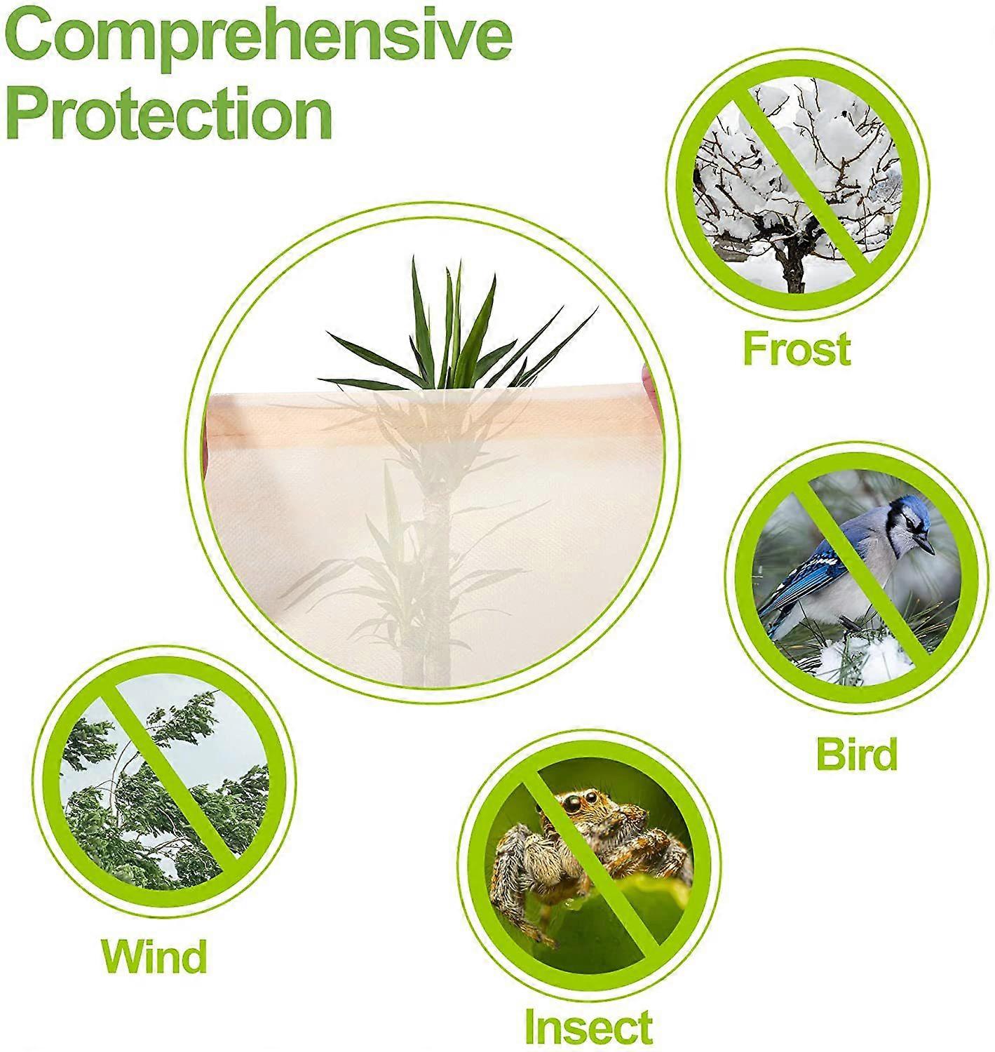 Plant Cover Winter Plant Protectors Outdoor Garden Frost Cover Frost ...