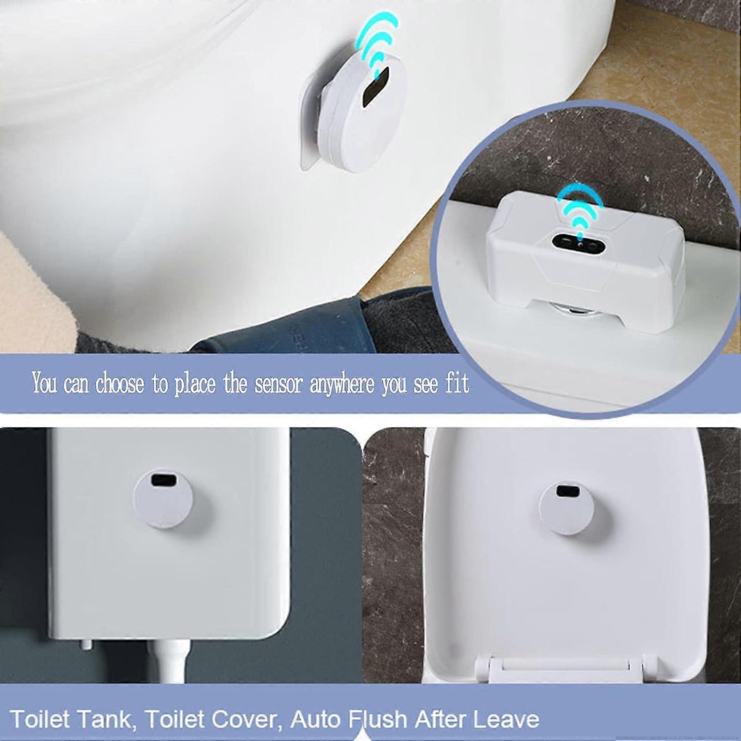 Automatic Toilet Flush, Infrared Sensor Non-Contact Toilet Flush Kit ...