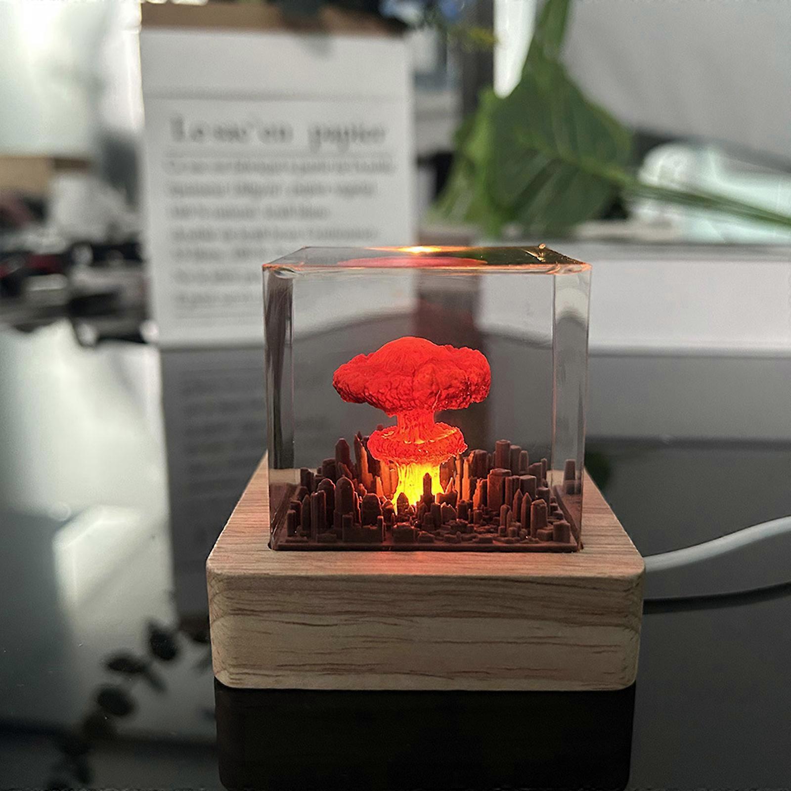 3D Mushroom Cloud Explosion Night Light, Mushroom Cloud Lamp Creative ...