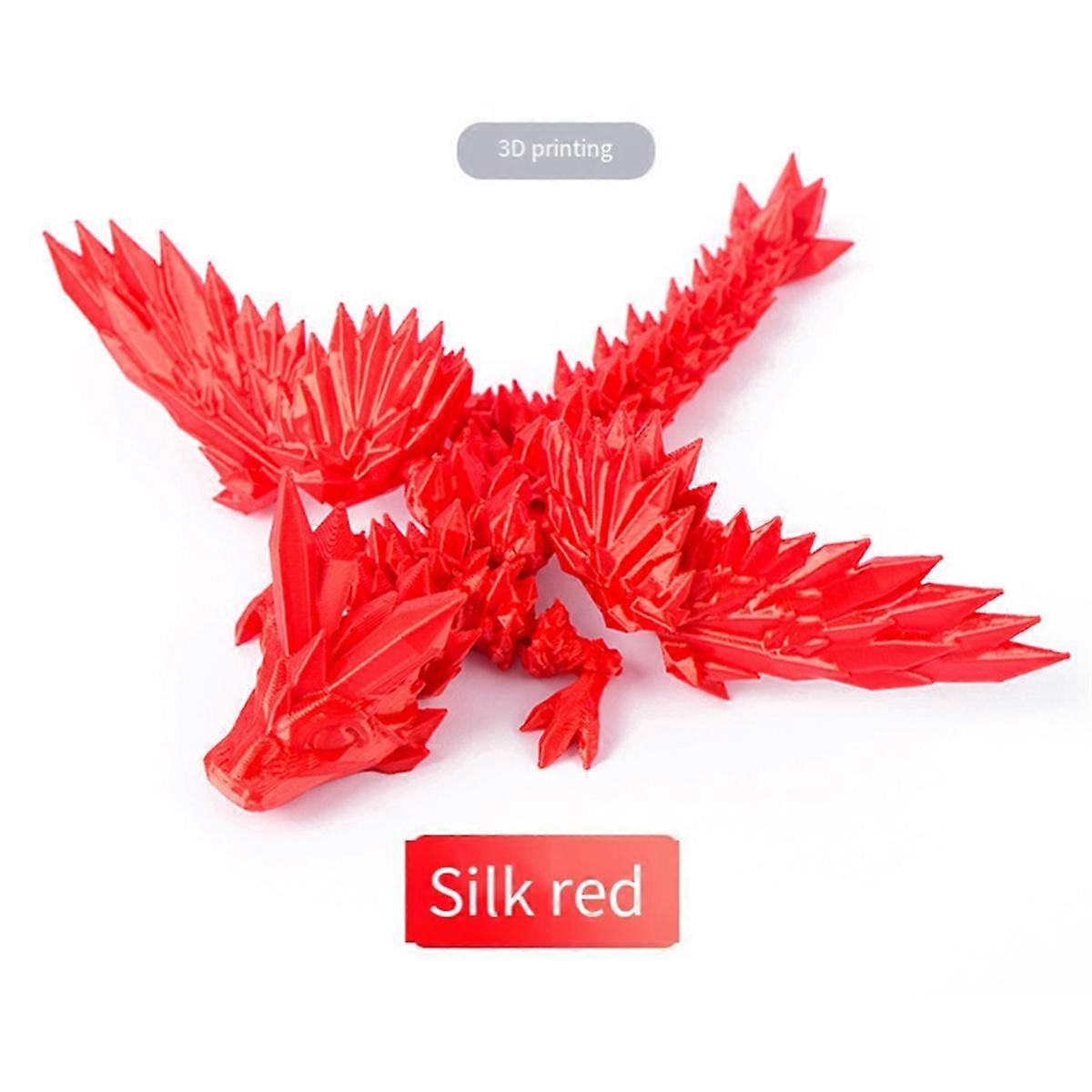 3D Printed Gemstone Dragon Gift Gradient High-End Figure Eco-Friendly ...