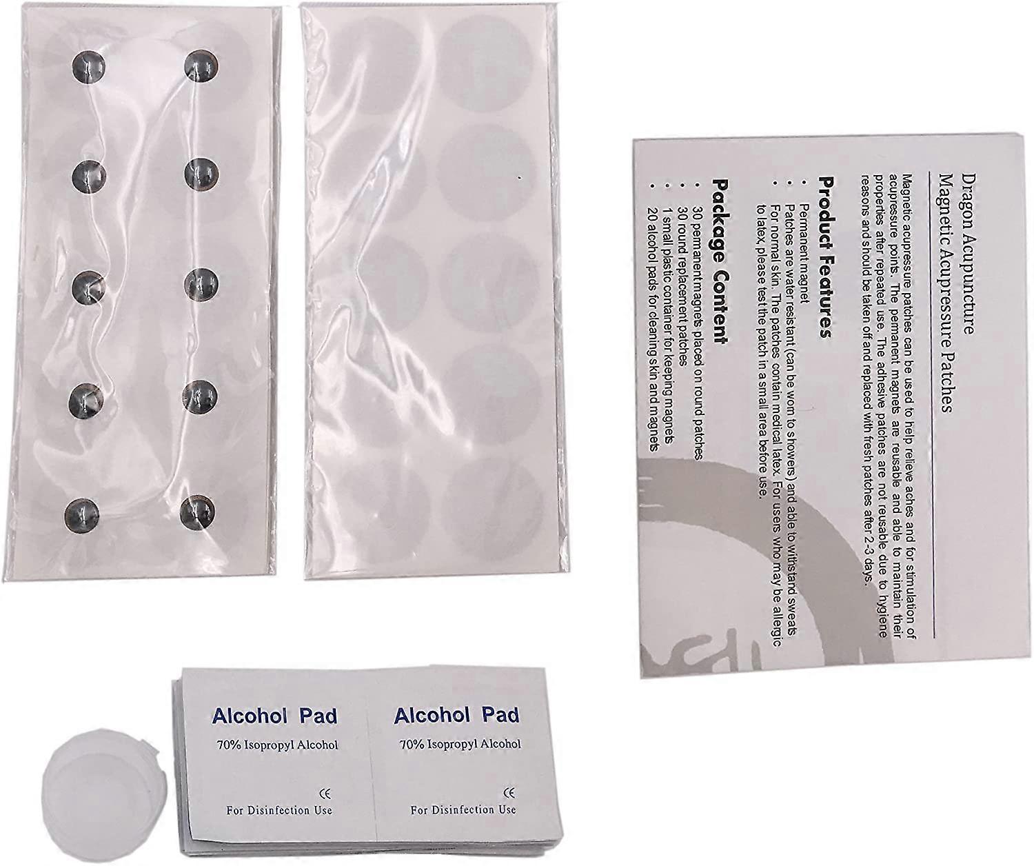 Magnetic Acupressure Patches 60 Gauss 30 Magnets 30 Replacement ...