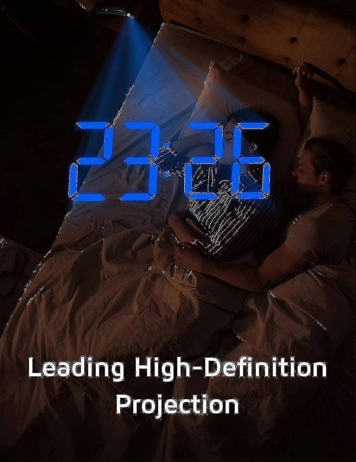 Projection Alarm Clock, Digital Clock With 180 Rotatable Projector, 3 ...