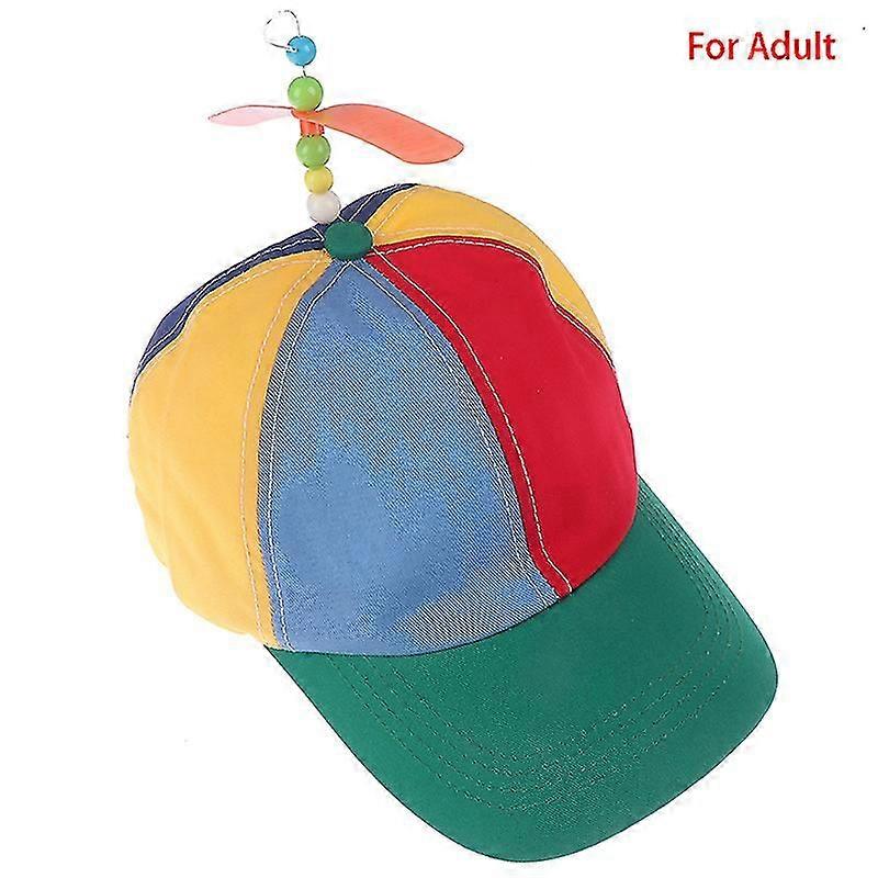 Adult/children Helicopter Propeller Baseball Caps Colorful Patchwork ...