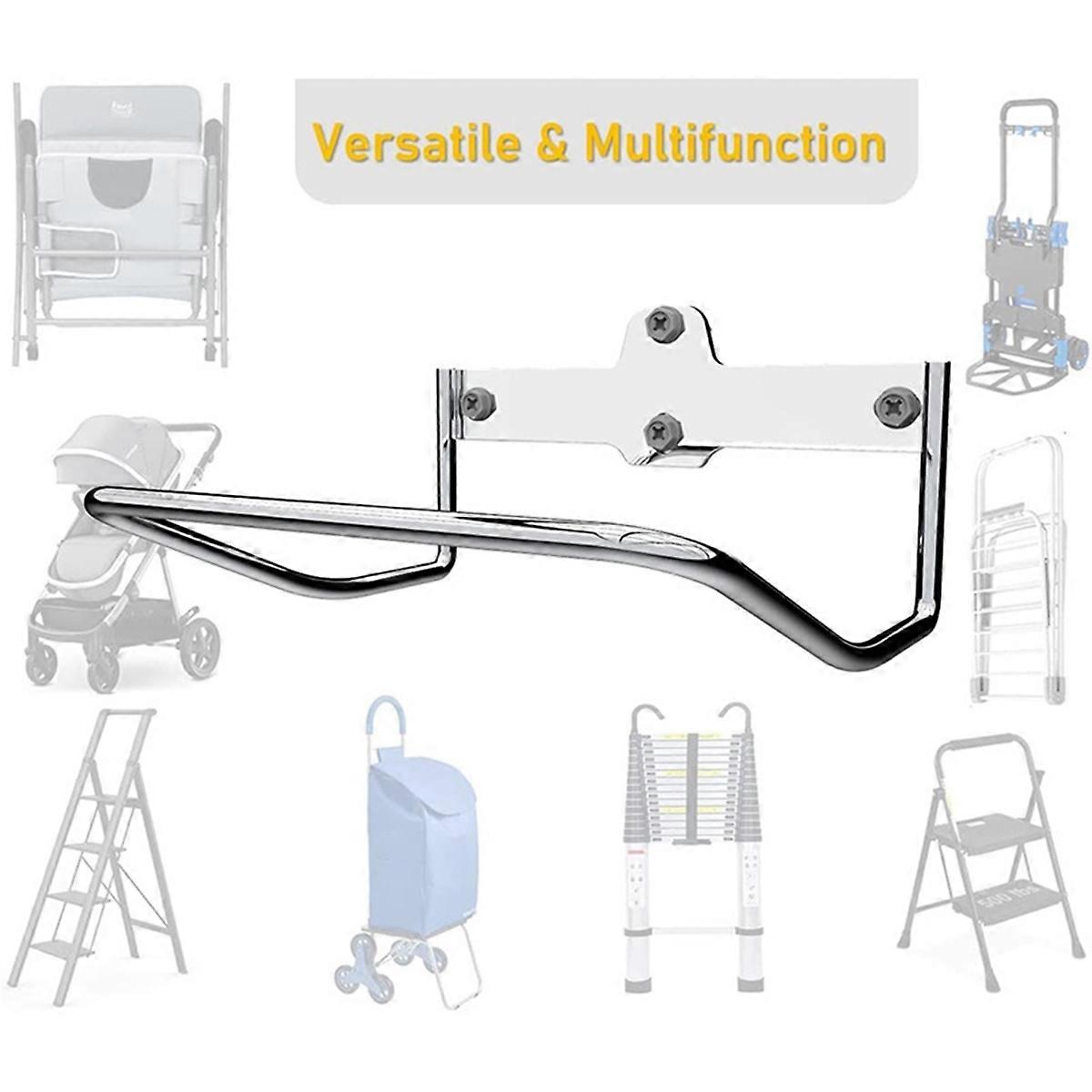 Ladder Rack Hanger, Ladder Storage Hook Wall Mount Multi-Purpose Garage Utility Rack Heavy Duty ...