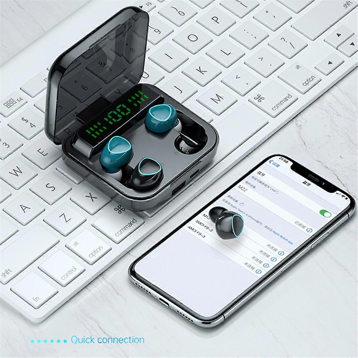 M22 Couple Wireless Headphones Touch Digital Display Bluetooth ...