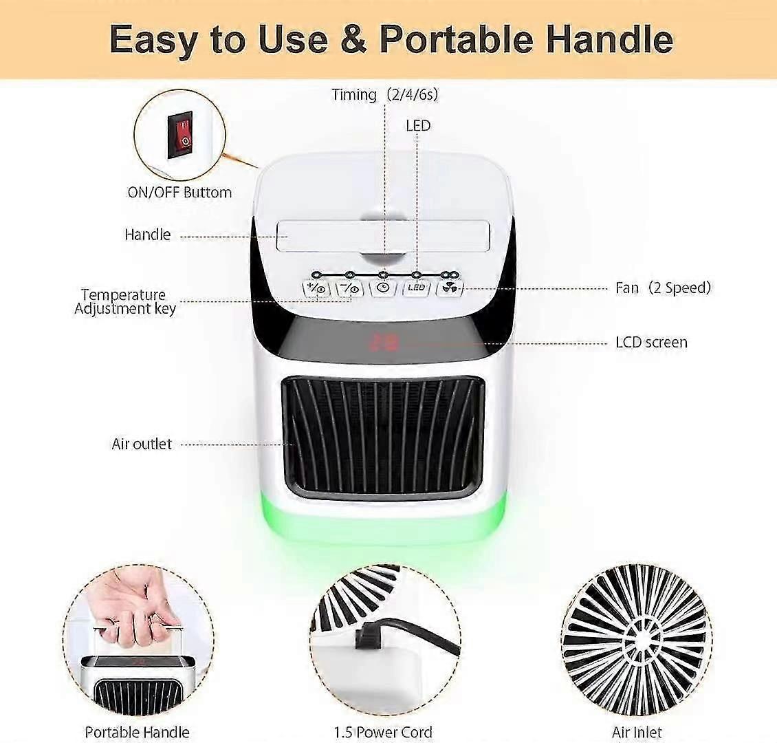 Radiator Fan Heater Ceramic 1200 W, Ptc Auxiliary Heater 2 Temperature ...