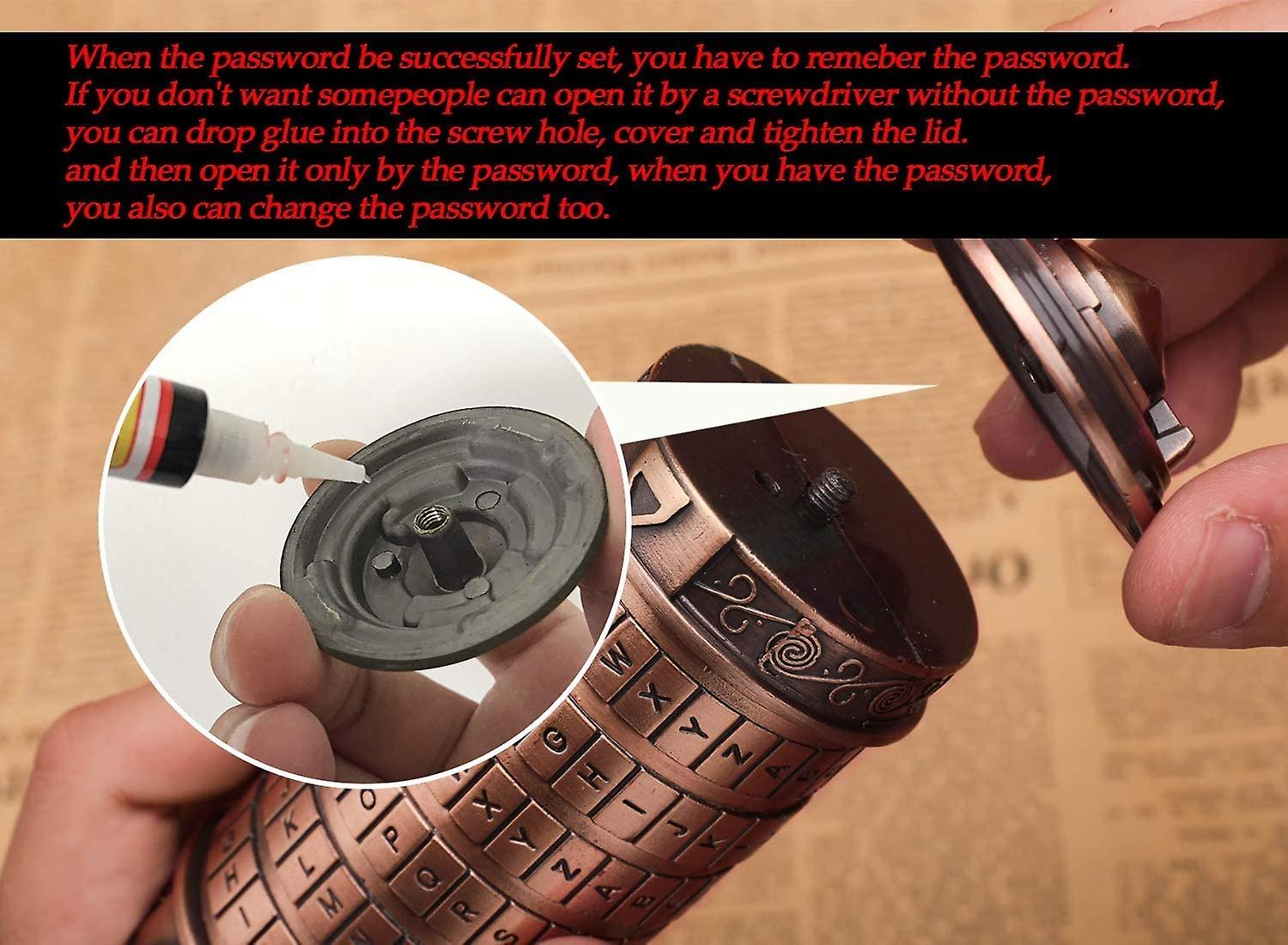 Password Mini Lock Puzzle Box With Hidden Compartment Anniversary ...