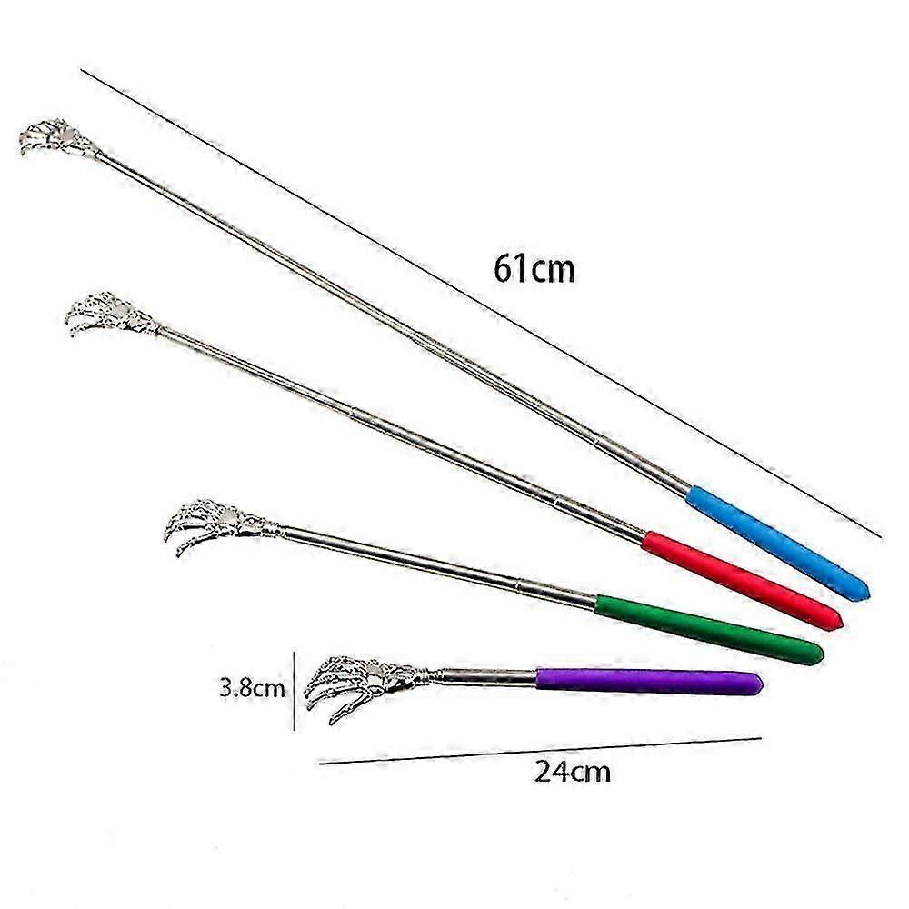 Skull Claw Telescopic Back Scratcher Stainless Steel Massager For Back ...