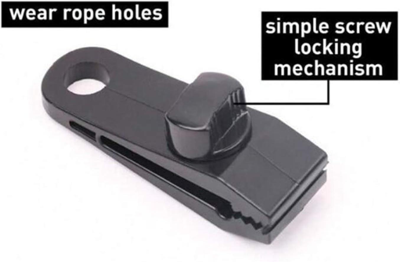 ROUND（6 Pack Camping Tent Clips Windproof Rope Tied For Garden Tarps ...