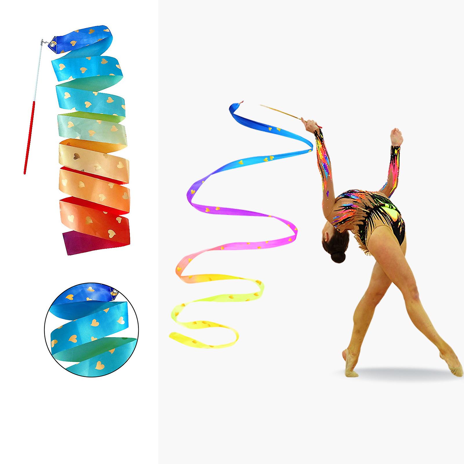 Rhythmic Gymnastics Ribbon Vibrant Color Extra Soft Smooth Flexible ...