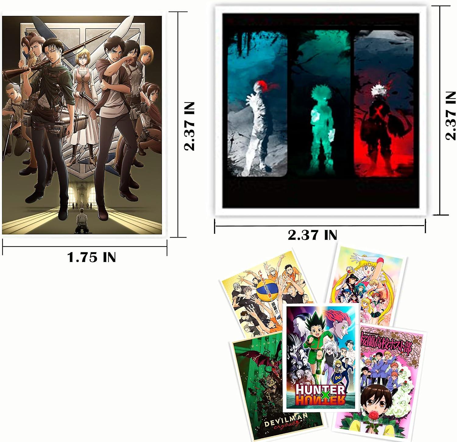 Premium Anime Stickers Bundle Of 102: Exclusive Classic Manga Selection ...